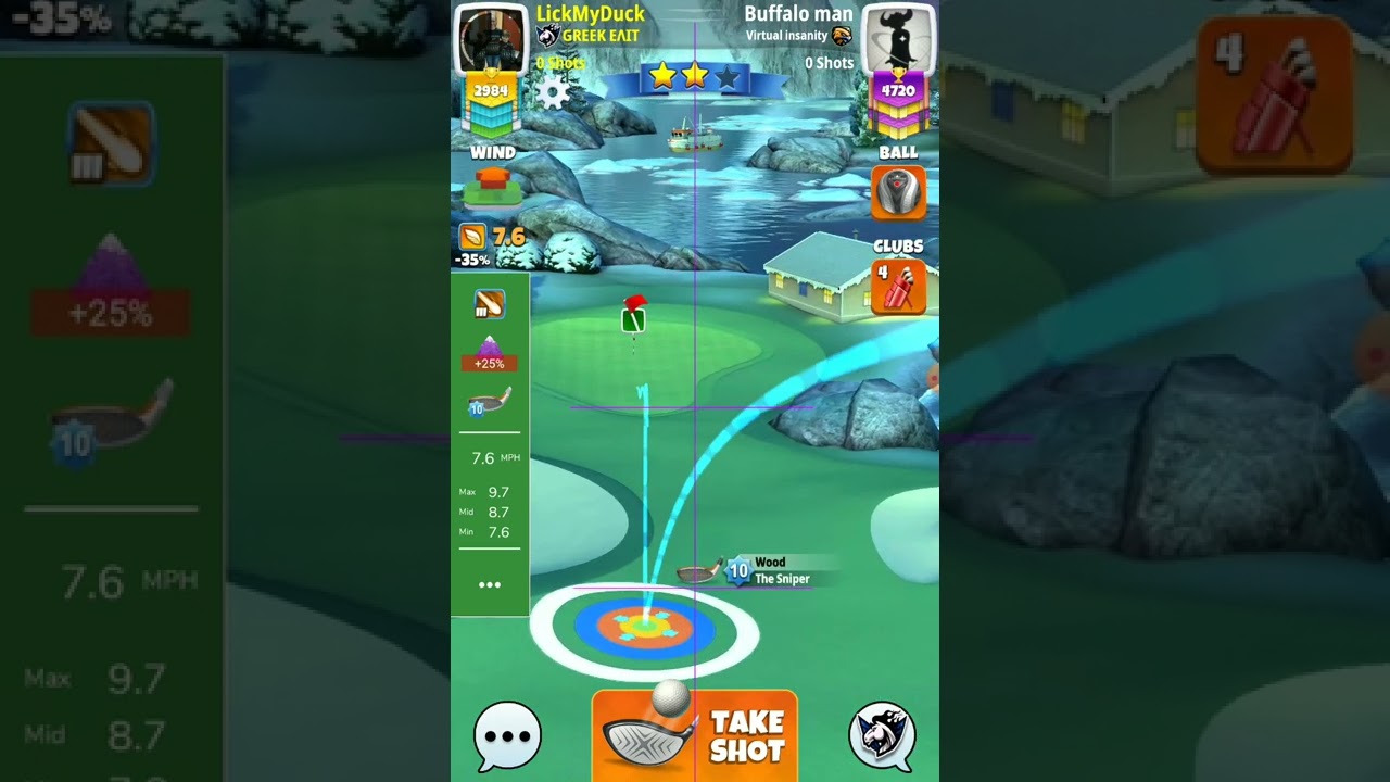 hole 11 CLOSE HIO expert OR/WR 💪 BilltheGreek 💪 winter major tournament ...