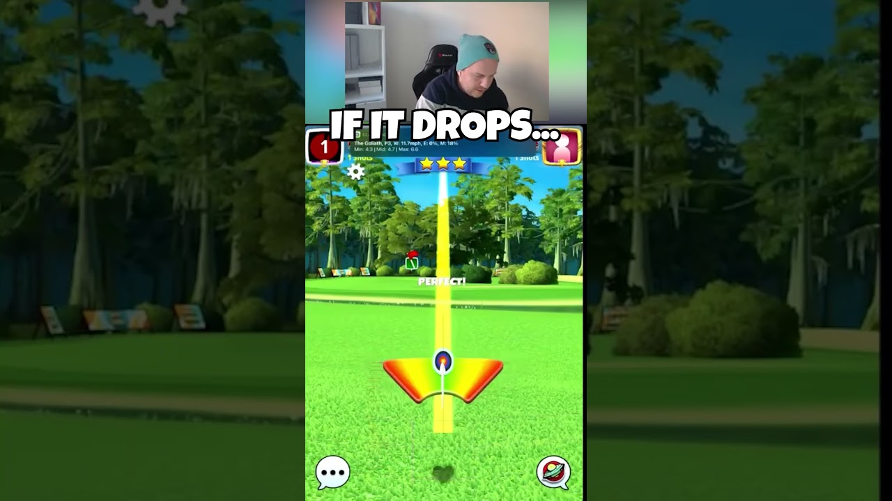 All by feel maestro with Goliath lol! #shorts #gaming #golf #golfclash